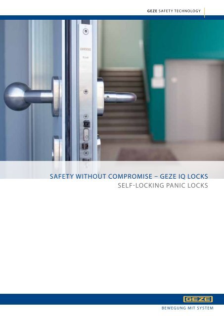 GEZE IQ Locks Product Brochure - AEC Online