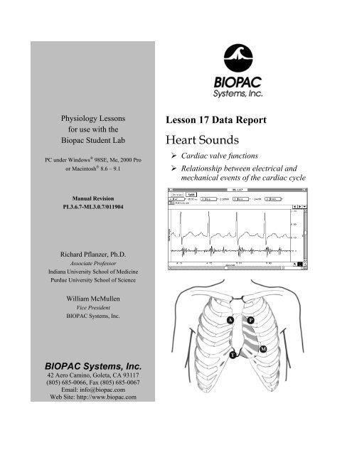 Lesson 17 Data Report - Biopac