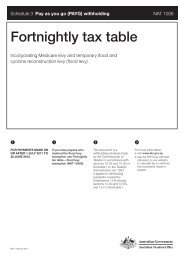 Weekly tax table - Australian Taxation Office