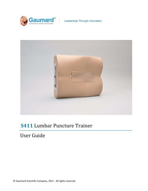 S411 Lumbar Puncture Trainer - Gaumard