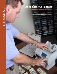 JetScan iFX i400 Multi-Pocket Sorter - Cummins-Allison