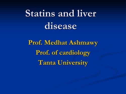 Statins and liver disease
