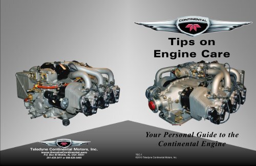 Your Personal Guide to the Continental Engine - Insight Avionics