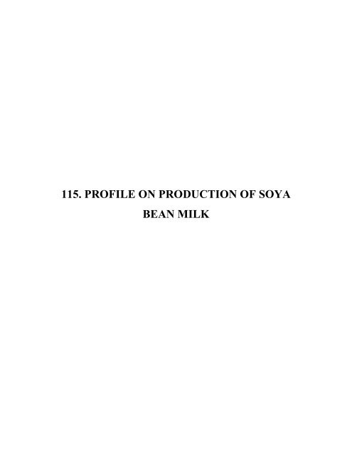 Soya Bean Milk.pdf - SNNPR Investment Expansion Process