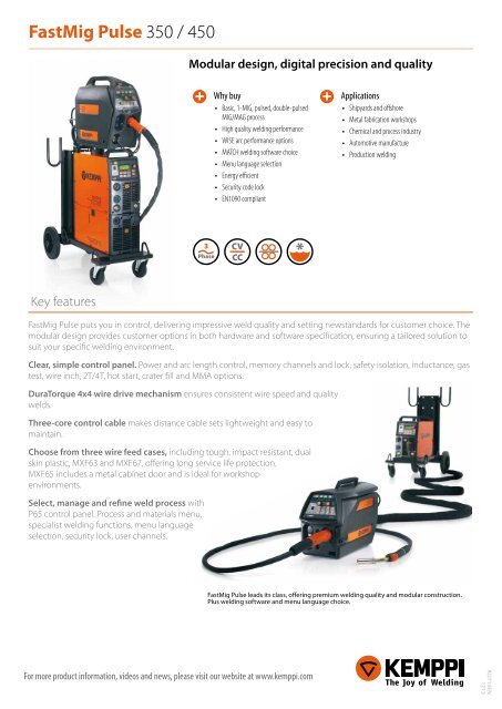 FastMig Pulse 350 / 450 - Burnback Welding Equip Services