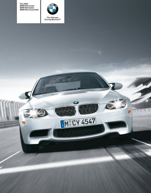 The 2009 BMW M3 Coupe BMW M3 Sedan BMW M3 ... - Shelly BMW