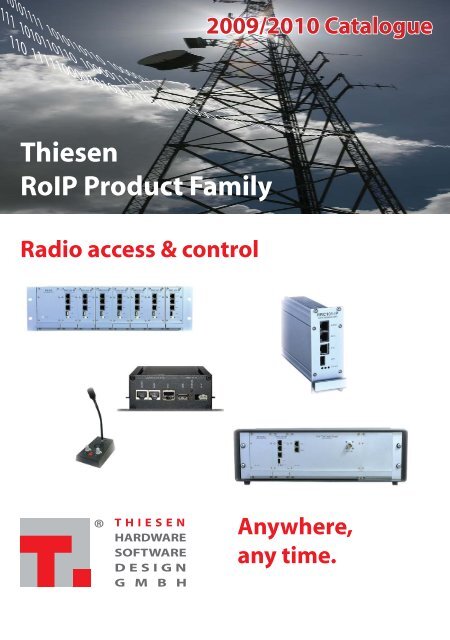 RoIP Interface Units Integrated RoIP Sub systems - Thiesen GmbH