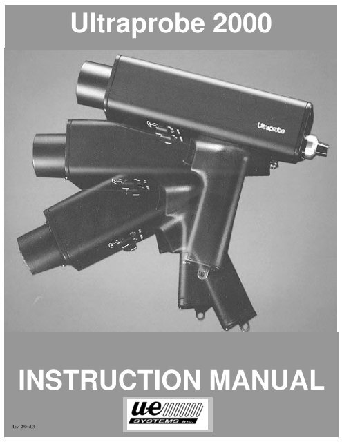 Ultraprobe 2000 PDF Manual - UE Systems