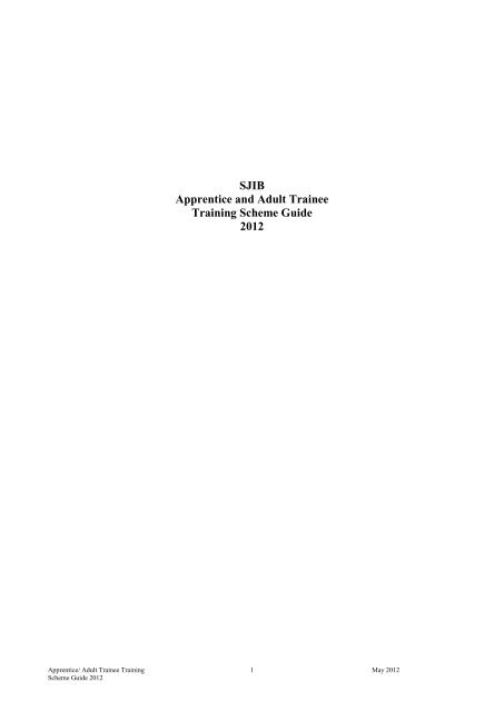 SJIB Training Scheme for Electrical Installation and Ancillary Trade ...