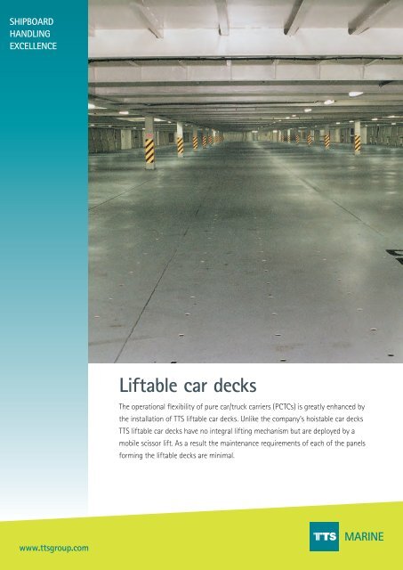 Liftable car decks MARINE - TTS Group ASA