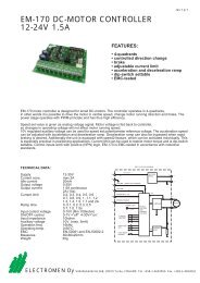 EM-282 DC-MOTOR CONTROLLER 12-42V 100A - Electromen