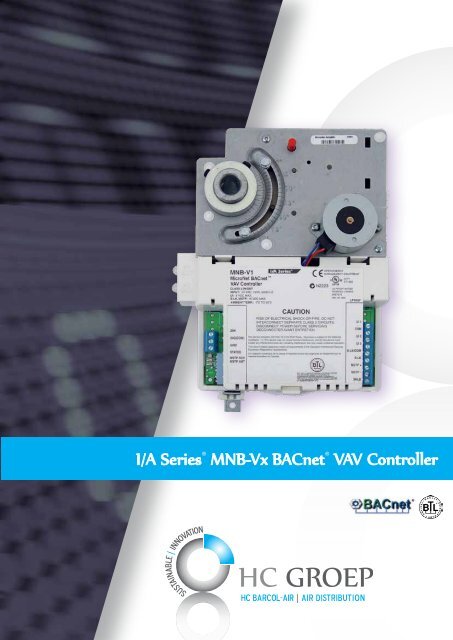 HC Barcol-Air brochure MNB-Vx BACnet VAV Controller