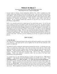 Sample IRAC Exercise