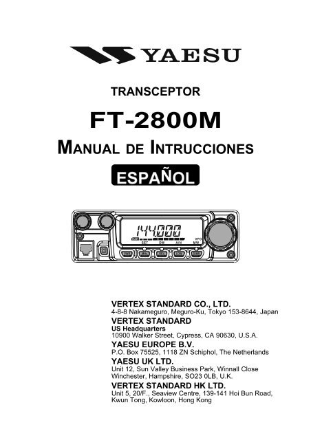 FT-2800M - Yaesu