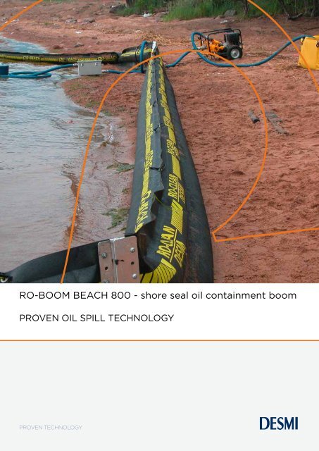 RO-BOOM BEACH 800 - shore seal oil containment boom - Desmi