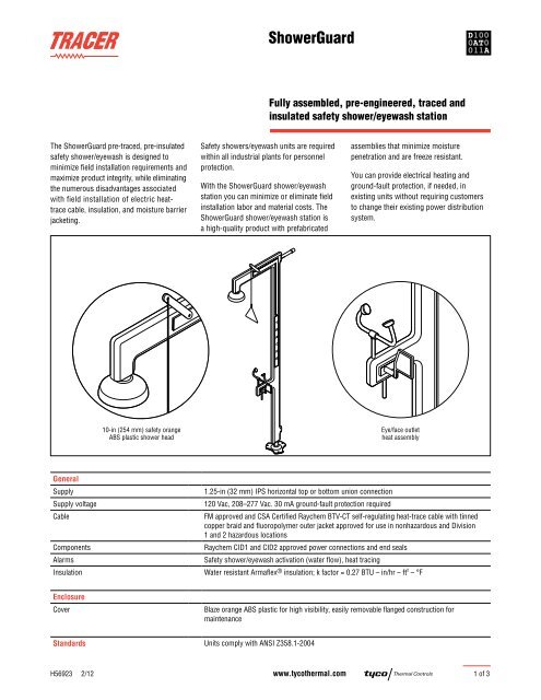 ShowerGuard - Tyco Thermal Controls