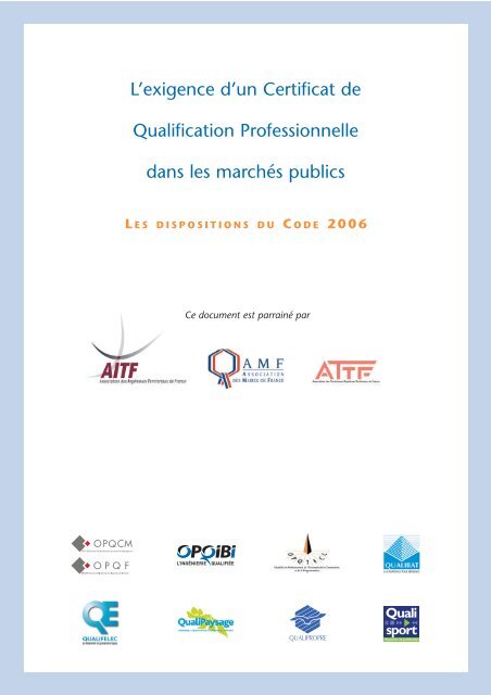 L'exigence d'un Certificat de Qualification Professionnelle ... - CNRS