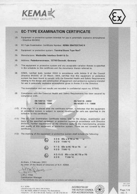 KEMA - Weidmüller Interface GmbH & Co. KG