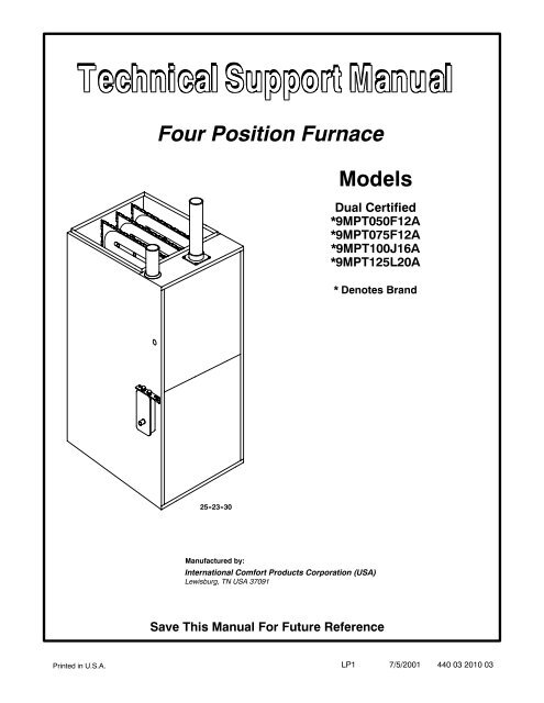 Models Four Position Furnace
