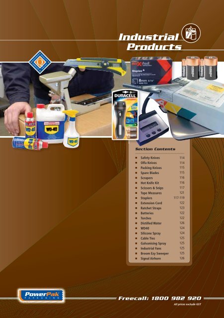 industrial products section - PowerPak Packaging Supplies