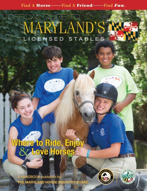 Official Guide to Maryland's Licensed Stables