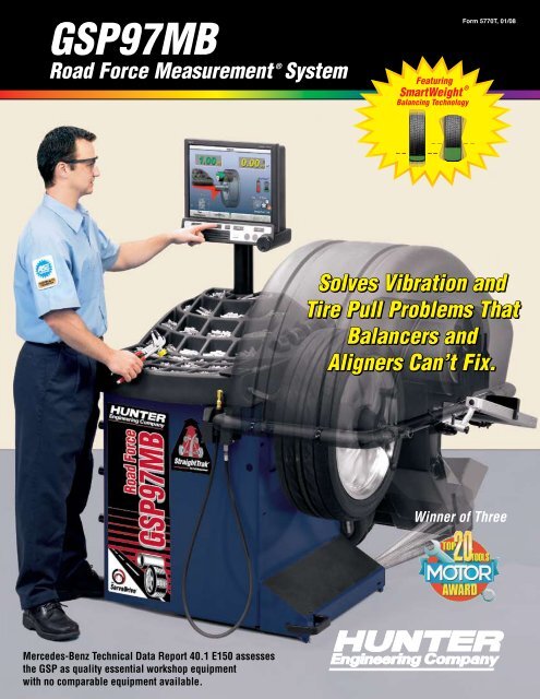 GSP97MB Road Force Measurement System - Hunter Engineering ...