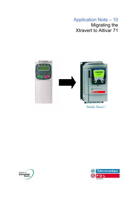 Application Note 10 - Xtravert to ATV71 ... - Schneider Electric