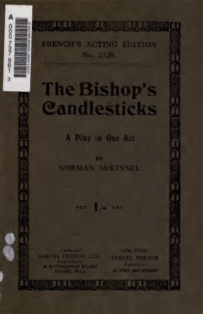 The bishop's candlesticks