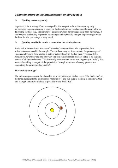 Common errors in the interpretation of survey data - Office of ...