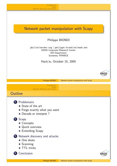 Network Packet Manipulation With Scapy