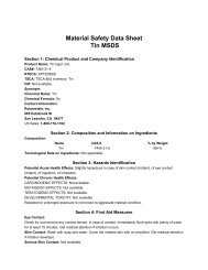 Material Safety Data Sheet Zinc Metal MSDS - Rotometals