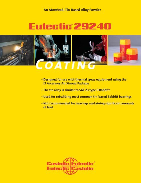 Eutectic 29240.indd - Castolin Eutectic