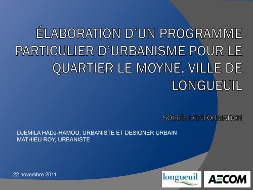 AECOM PowerPoint Template - Ville de Longueuil