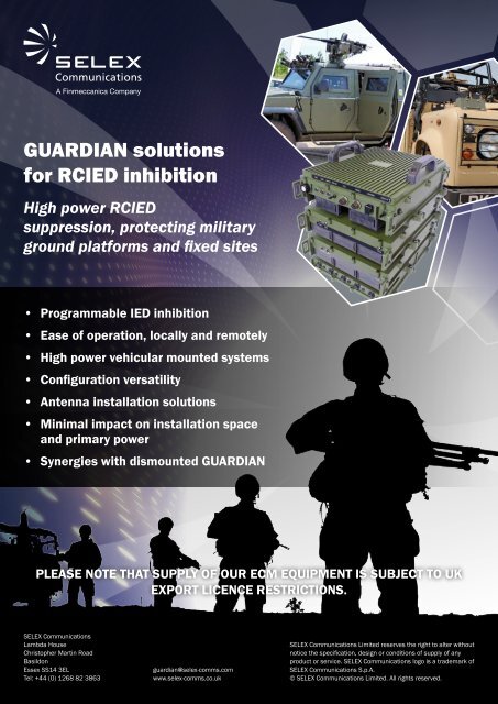 GUARDIAN solutions for RCIED inhibition