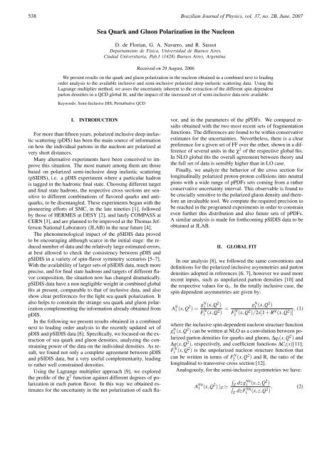 Sea Quark and Gluon Polarization in the Nucleon