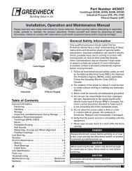 Vari-Green Motor (IOM# 473681) - Greenheck