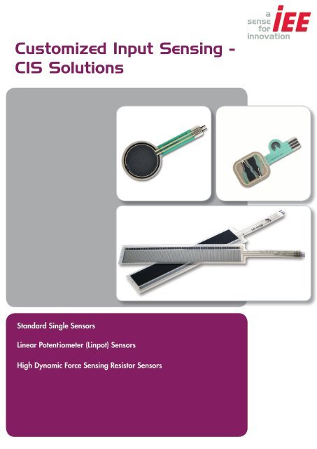 Data Sheet Standard Sensor Type - IEE