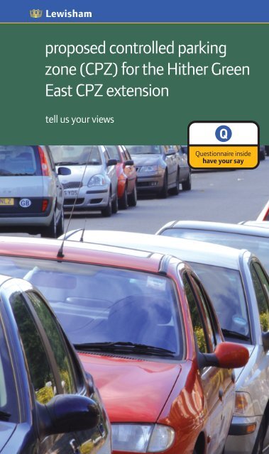 proposed controlled parking zone (CPZ) for the ... - Brian Robson