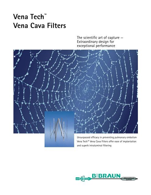 Vena Tech™ Vena Cava Filters - B. Braun Interventional Systems