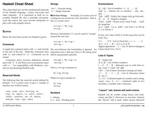 CheatSheet