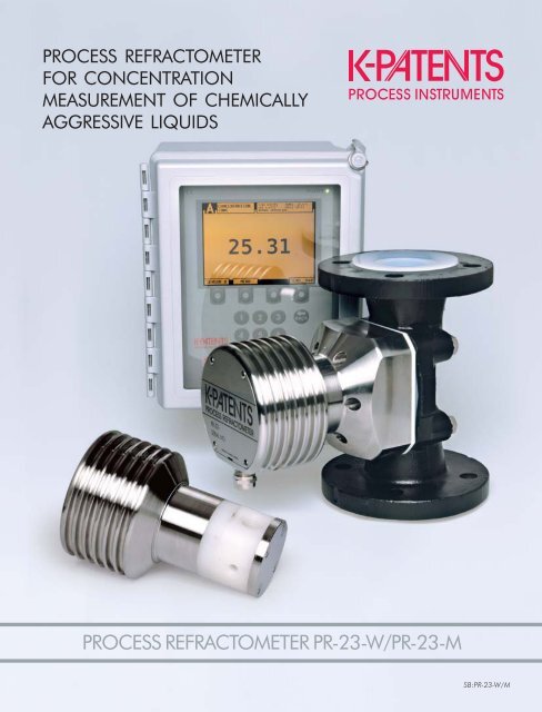 PROCESS REFRACTOMETER PR-23-W/PR-23-M - Bell Technology