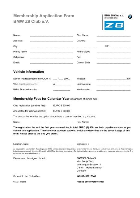 Bae Application Form