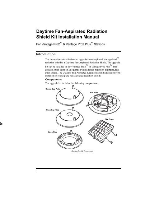 davis daytime fan aspirated radiation shield kit - WillyWeather Shop