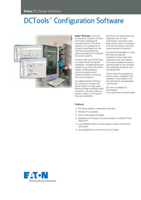 DCTools™ Configuration Software - AmpPower