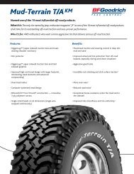 Tire Data Sheet (PDF) - Mr. Tire