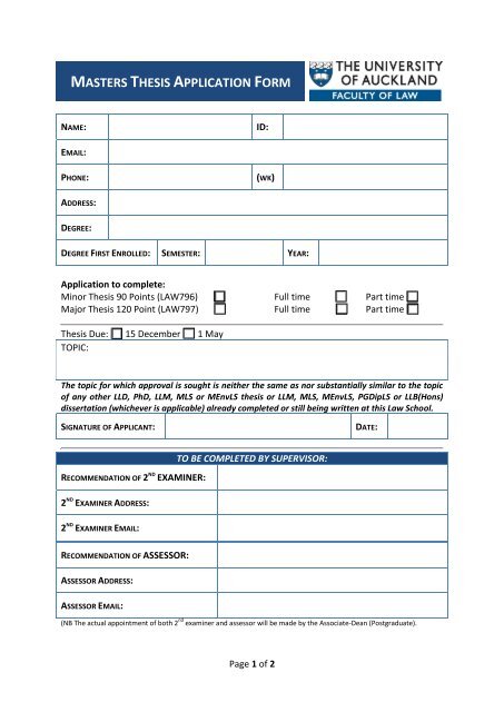 Printable Master Application Form - Printable Forms Free Online