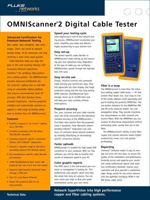 OMNIScannerÂ®2 Digital Cable Tester - RGS Communications