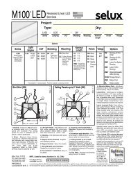 M60 LED Recessed Linear LED Flanged Extrusion [L6Rx] selux.us