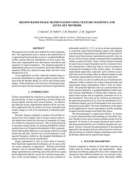 Region Based Image Segmentation Using Texture