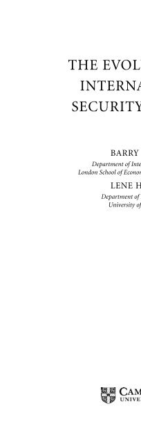 THE EVOLUTION OFINTERNATI